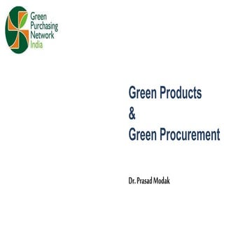 Green Products & Procurement | PPTX