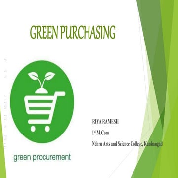 Green purchasing | PPTX