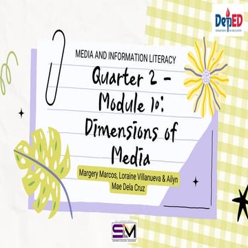 1. Introduction to MIL (Part 3)- Elements of Media Literacy and ...