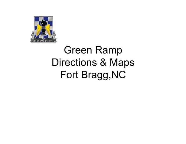 Fort Bragg Gate Map