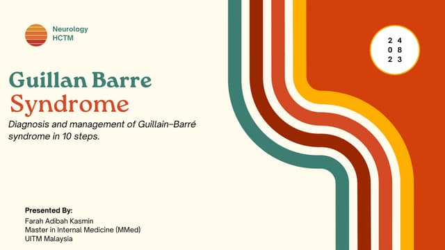 Guillain-Barré Syndrome Physiotherapy Assessment and Management | PDF