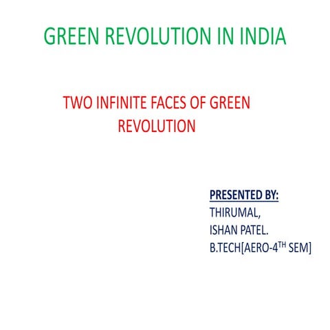 Green revolution | PPTX