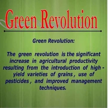 green revolution causes effect and solutions.ppt