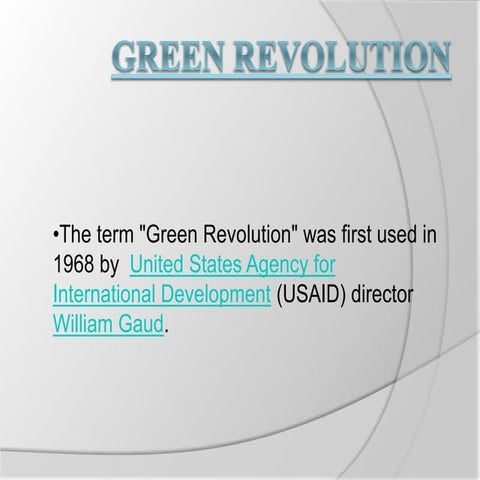 Green revolution 1 | PPT