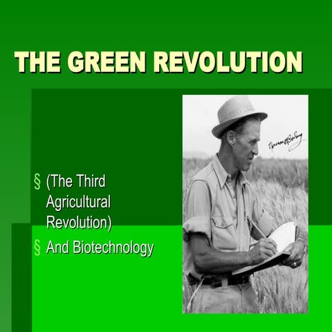 green revolution powerpoint presentation | PPT
