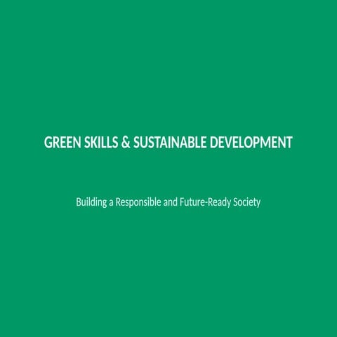 green skills | PPTX