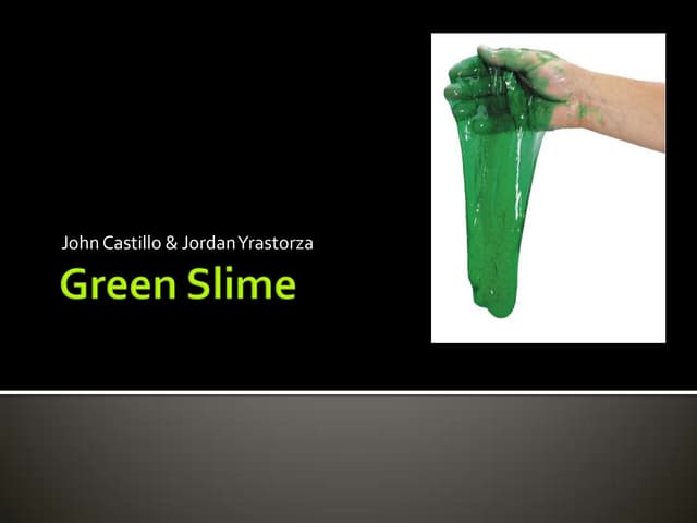 Slime | PDF | Chemistry | Science
