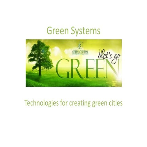 Green Systems: Roof top garden & Vertical Garden Solution | PPT