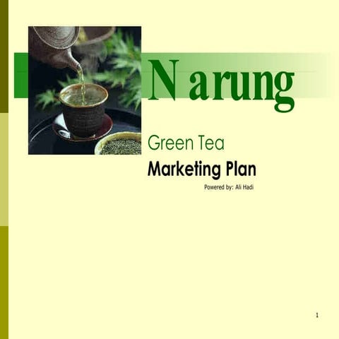 Green tea marketing plan | PPS