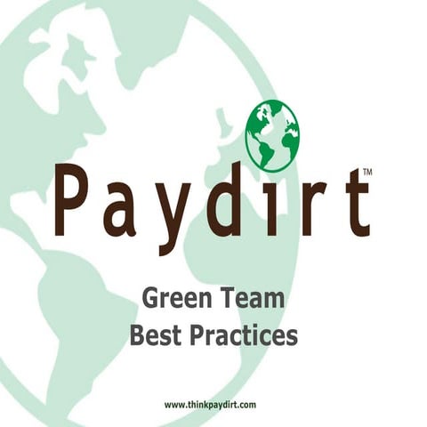 Green Team Best Practices | PDF