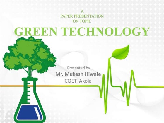 Green Technology Powerpoint | PPTX