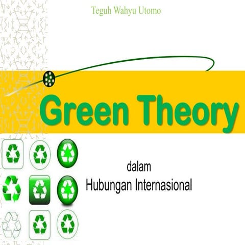 Green Theories in International Relations | PPTX