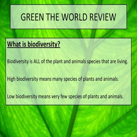 Green the World Lesson 2 | PPTX