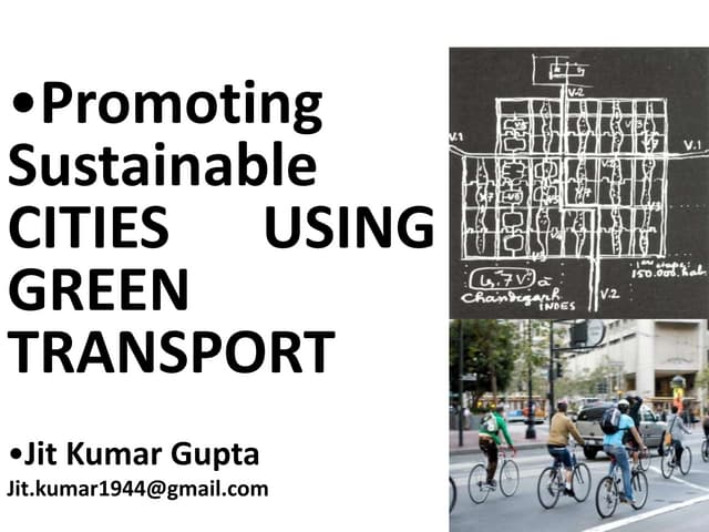 transportation sustainable communities and city | PPTX