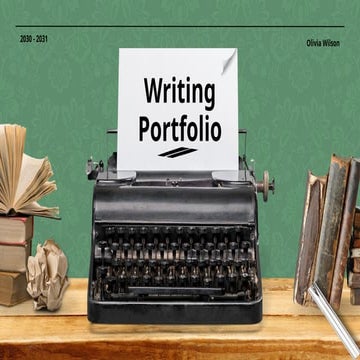 Green Vintage Writing Portfolio Presentation.pptx