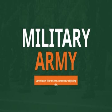 Green White and Orange Bold Military Presentation.pptx