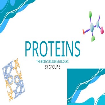 GRADE 12, GENERAL BIOLOGY 2 - PROTEINS!! | PPTX