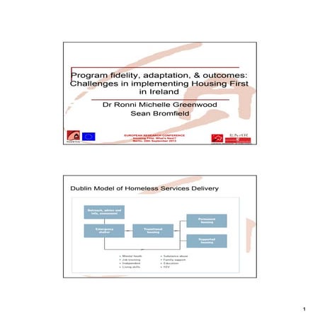 Program Fidelity and Adaptation: Challenges in Implementing Housing ...