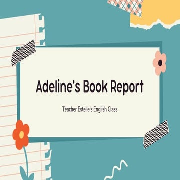 Green Yellow Playful Illustration English Book Report Presentation.pptx