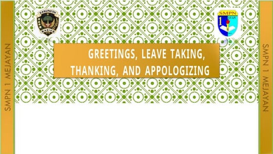 Greeting and Introduction | PPTX