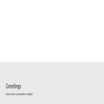 Greetings | PPTX