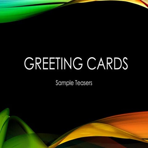 Portfolio Greeting Card Presentation | PDF