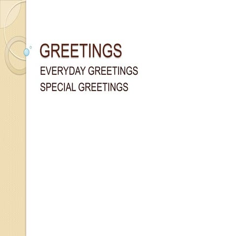 Greetings | PPTX