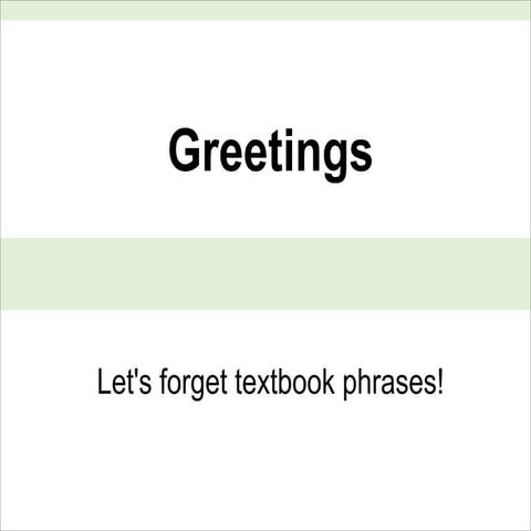 English Greetings For Japanese Speakers Pdf