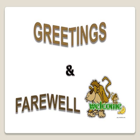 Greetings farewell | PPT
