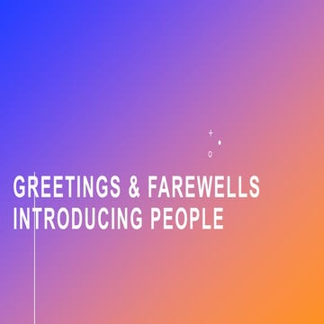 Greetings and introductions, spelling in English | PPT