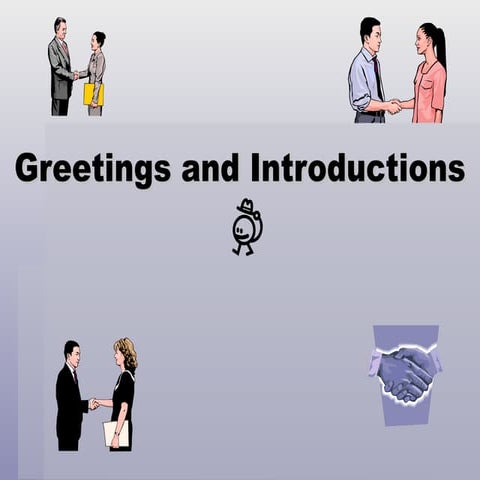 Greetings And Introductions | PPT
