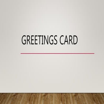 Greetings card | PPT
