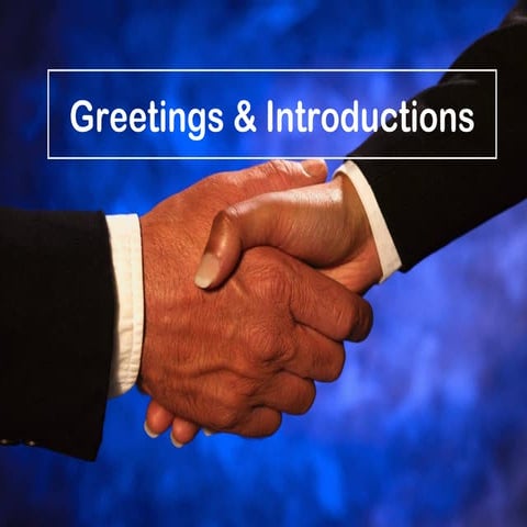 Greetings & introductions | PPT | Resume Writing and Advice | Job Search