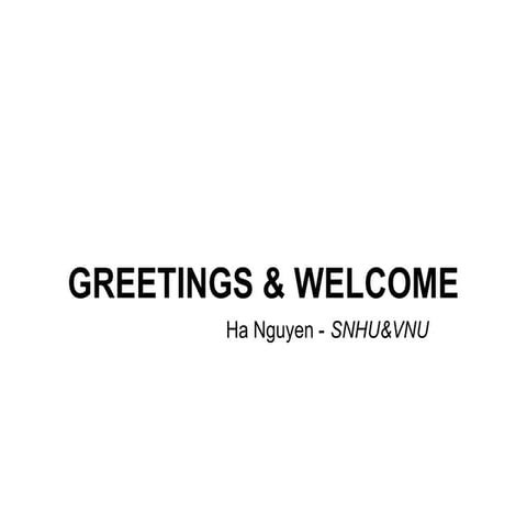 Greetings Welcome | PPT