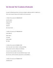 Gmat Vocabulary List 2022 | PDF | Medical Health