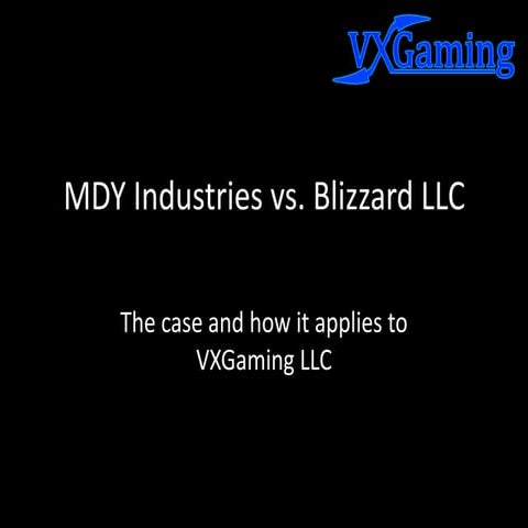 MDY Industries vs Blizzard Inc Case Analysis | PPTX