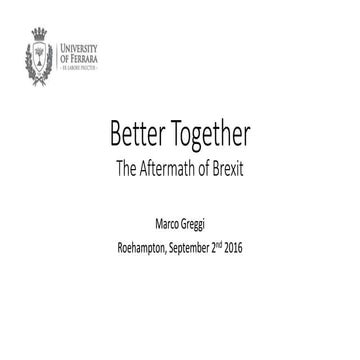 Better Together: the Aftermath of Brexit | PPTX | Business Accounting ...