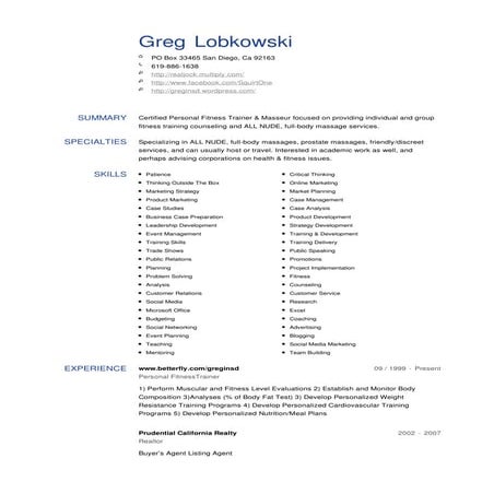 Greg Lobkowski Resume | PDF