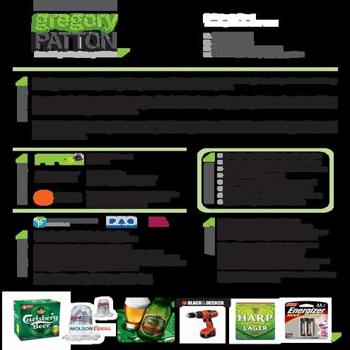 Greg Patton 1page | PDF