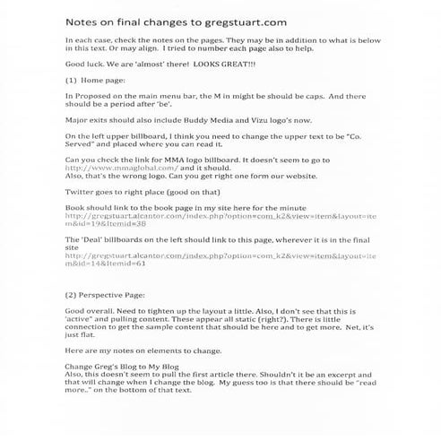 Website changes | PDF