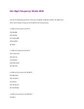 Gre 333 High Frequency Words | PDF