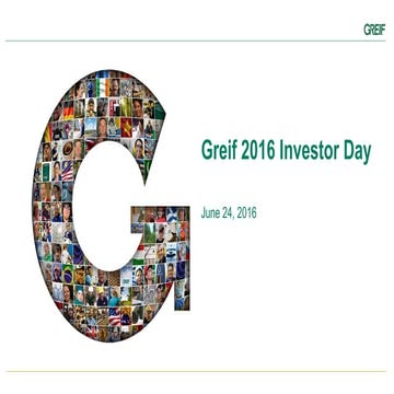 Greif 2016 investor day | PDF