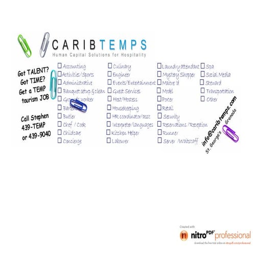 Temporary job list | PPT