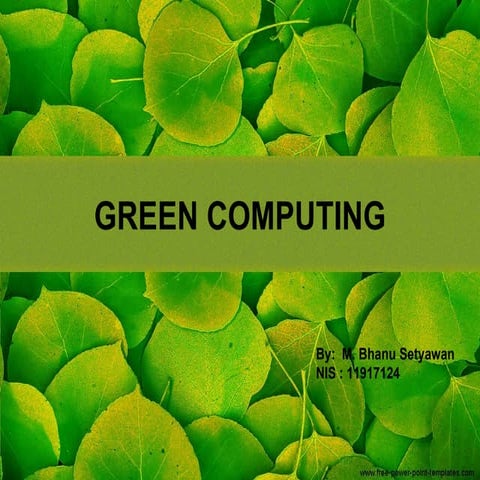 Gren computing 11917124 | PPT
