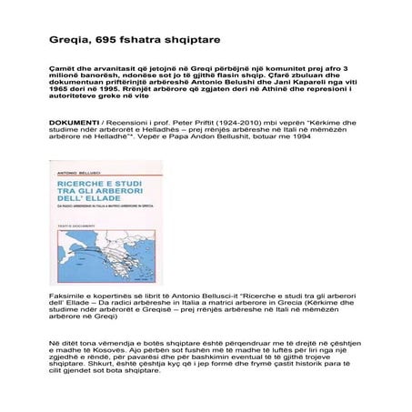 Greqia, 695 fshatra shqiptare | DOCX