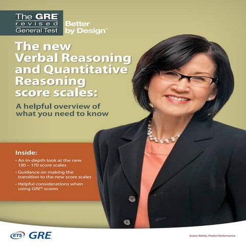 New Gre score scale brochure by ETS | PDF