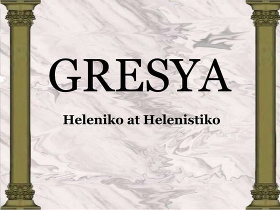 Ambag ng gresya | PPTX