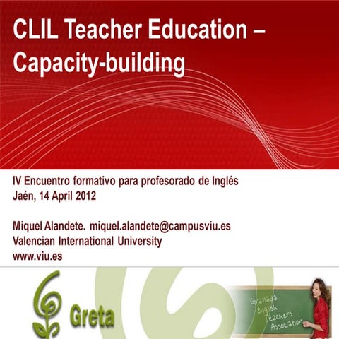 CLIL Teacher Education –Capacity-building | PDF