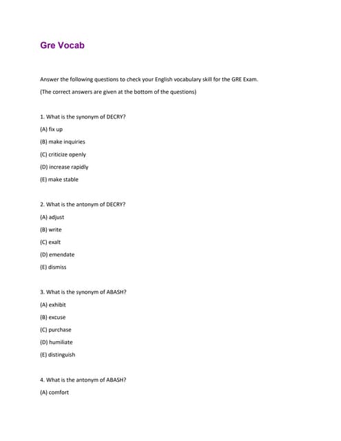 Words In Context Sat Practice Questions | PDF