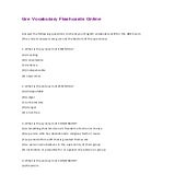 Gre Vocabulary Flashcards Online | PDF